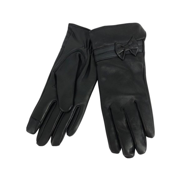 Royce Brand | Accessories | Royce Lambskin Leather Gloves Womens Medium Black Cashmere Lined ...